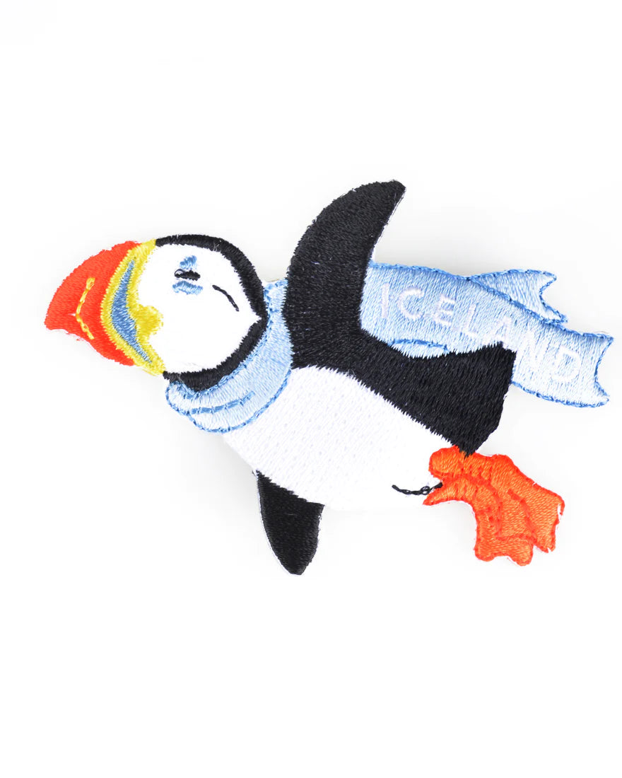 Iron on Badge, Puffin – Remember Reykjavík
